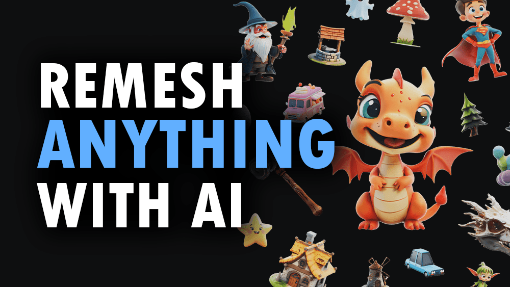 Remesh 3D Model Online - Professional 3D Model Optimizer | 3D AI Studio