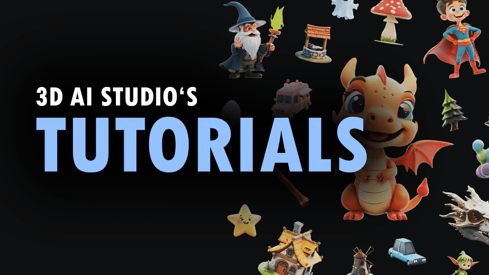Learning Studio | 3D AI Studio Tutorials, AI 3D-Model & Image Generation