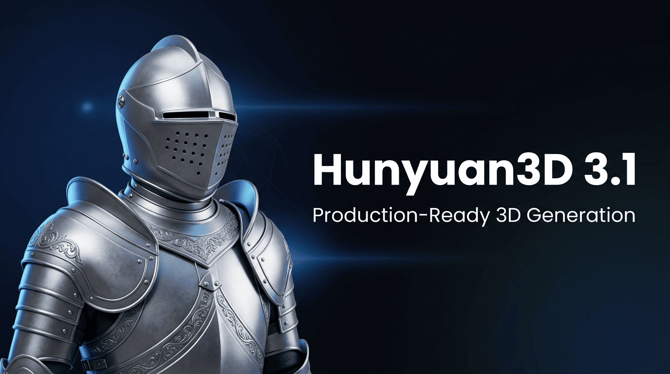 Hunyuan3D 3.1 - AI Image & Text to 3D Model Generator Online | 3D AI Studio